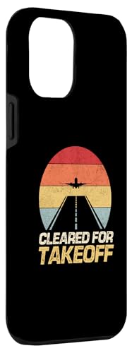iPhone 15 Pro Max Vintage Cleared For Takeoff Aviation Aviator Airline Pilot Case