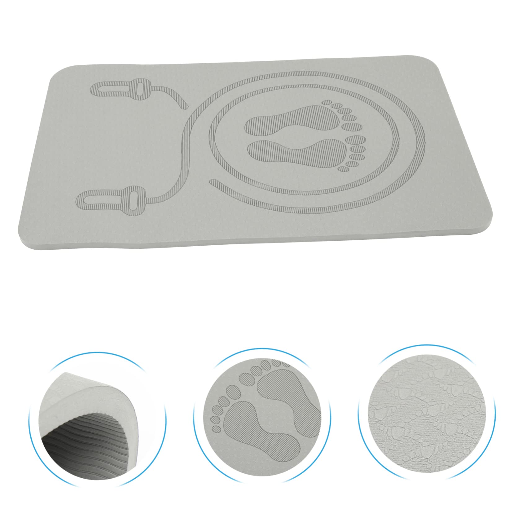 KICHOUSE Sports Rope Mat Tpe Thick Mat for Skiing Jumping Non-slip Shock Absorbing Gym Mat