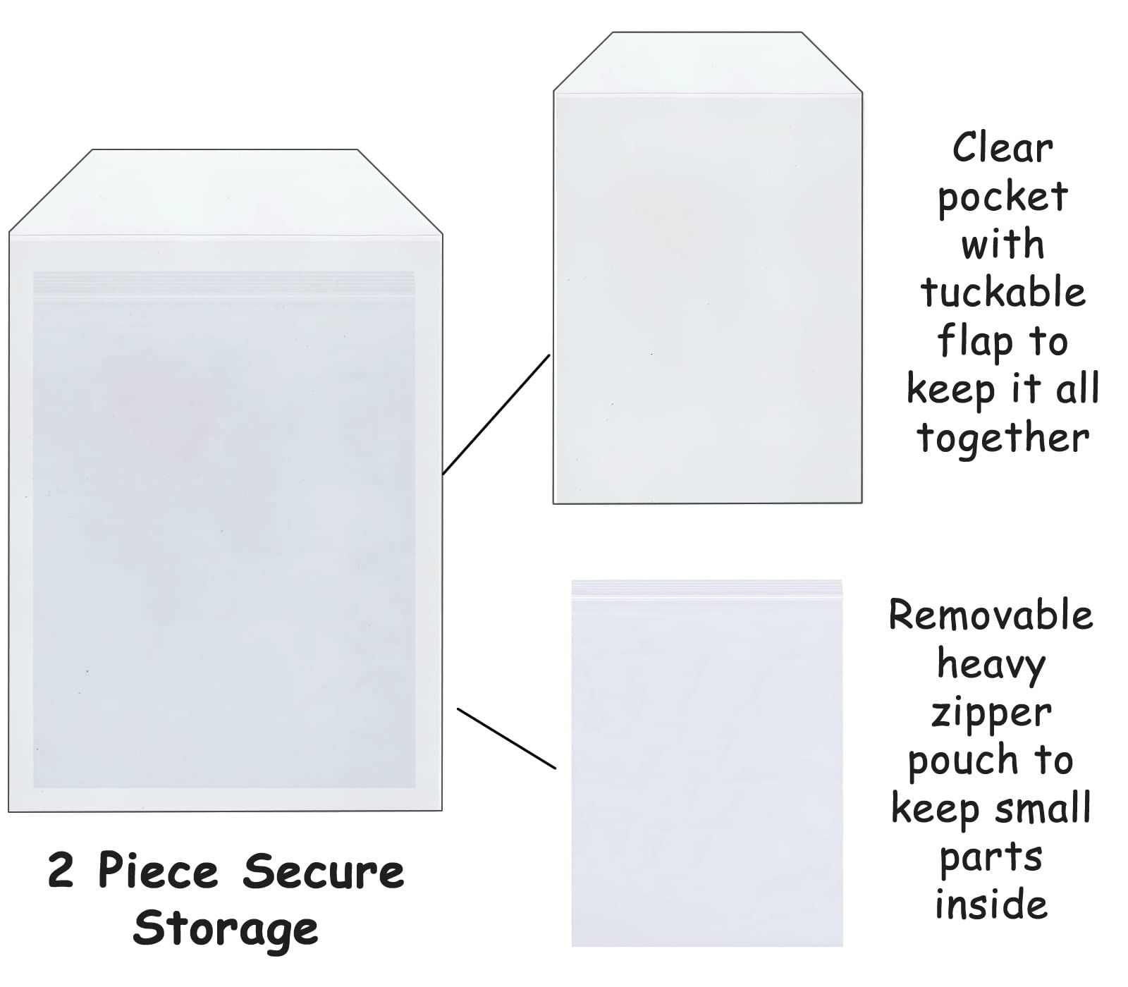 Lawn Fawn Little Snow Globe Bear, Add-On Dies & Template Stamp & Die Set Bundle with My Craft Bench Secure Storage Pocket & 80 LB Cardstock -Bundle of 6 Items