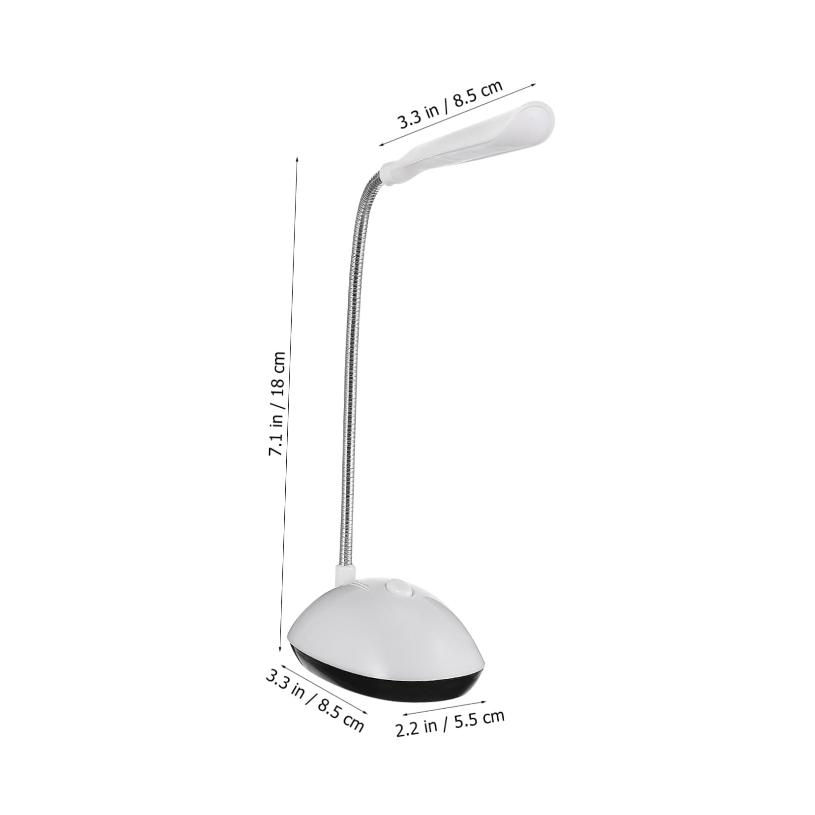 OSALADI 3pcs Battery-Powered Desktop Lamp Led Desk Light for Students Tabletop Study Lamp Energy-efficient Compact for Home Travel