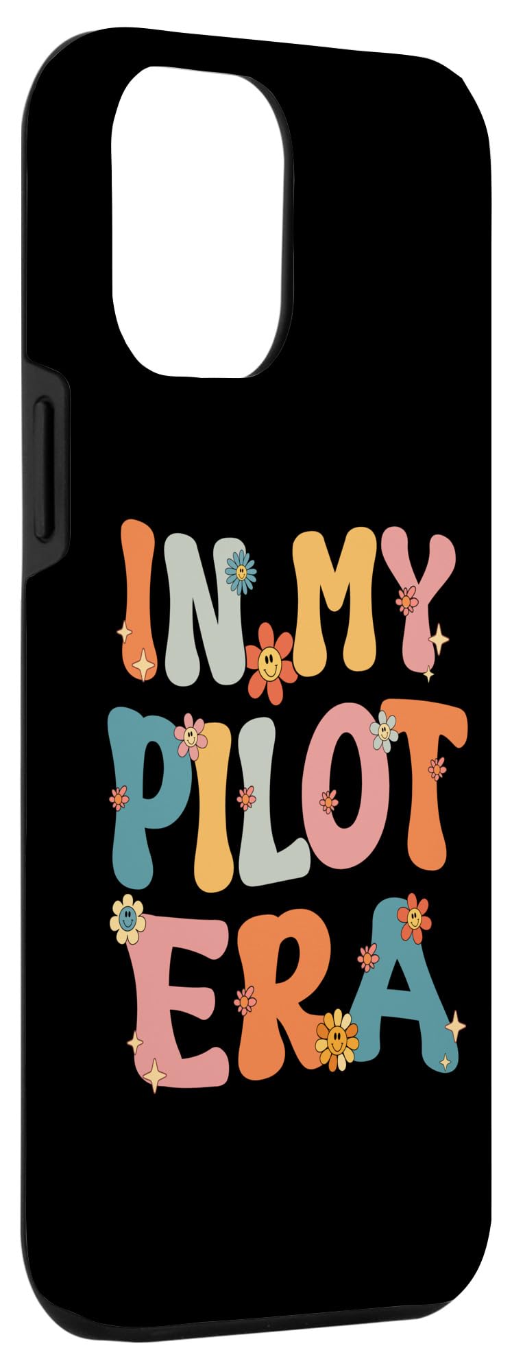 iPhone 14 Pro Max Cute In My Pilot Era Groovy Retro Pilot Mom Dad Funny Case