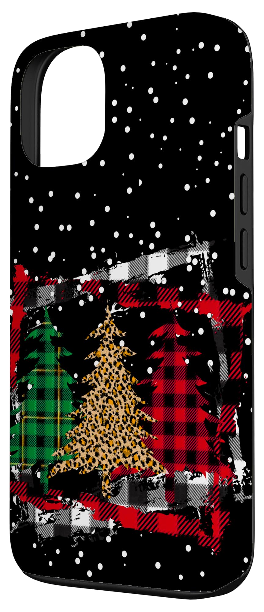 iPhone 13 Christmas Trees with Plaid & Snowflakes Winter Xmas Case
