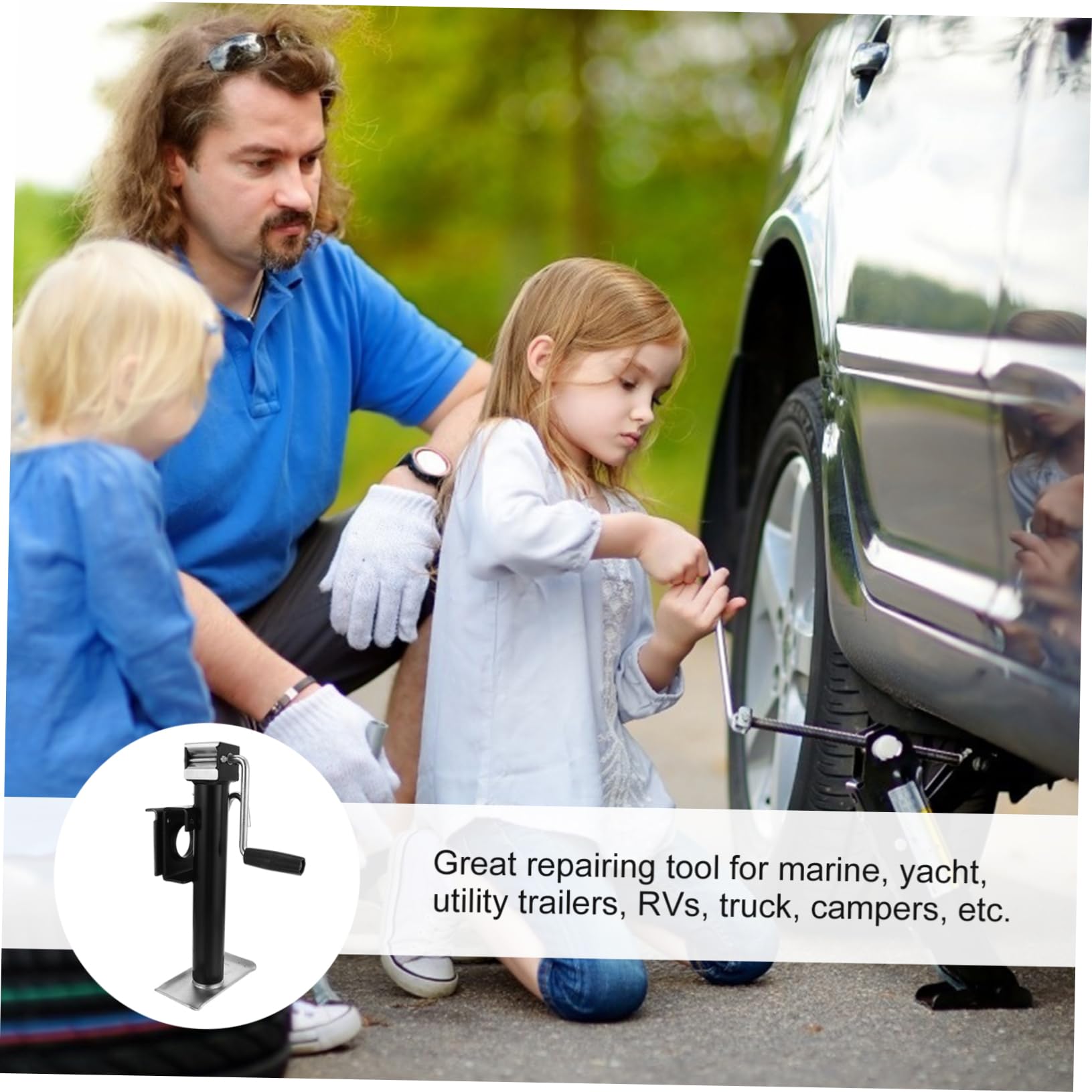 ERINGOGO Practical Car Lifting Jack Stabilizer 900kg Capacity Compact Design for Rv and Trailer Support