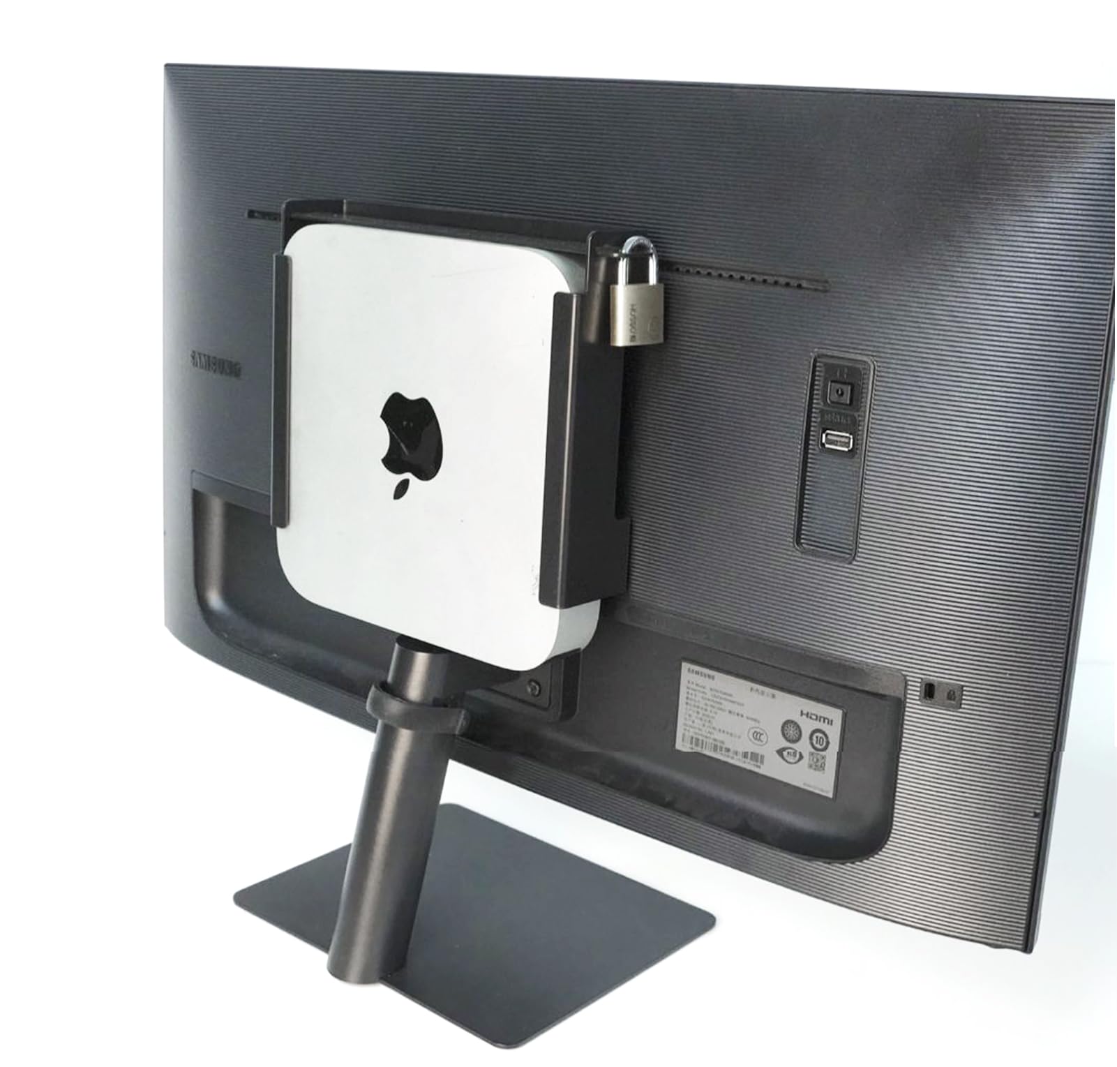 New for MacMini PC Wall Mount Under Desk Holder Bracket, Compatible with for Apple Mac Mini M1 M2 Pro M3 2022 2023 A1347 Desktop Computer, Enhanced Full Steel Two Modes Support Stand Rack