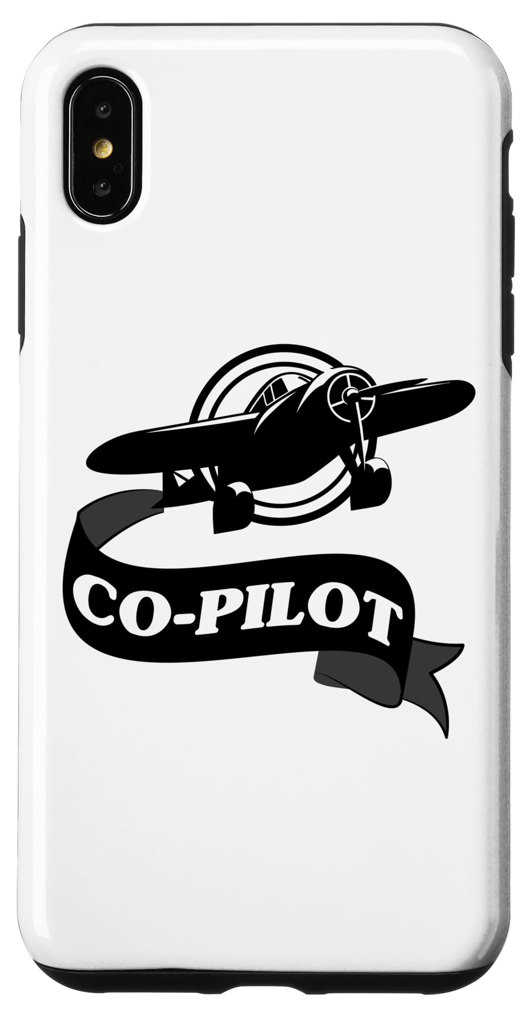 iPhone XS Max Vintage Flying Pilot Aircraft Co-Pilot Airplane-themed appar Case