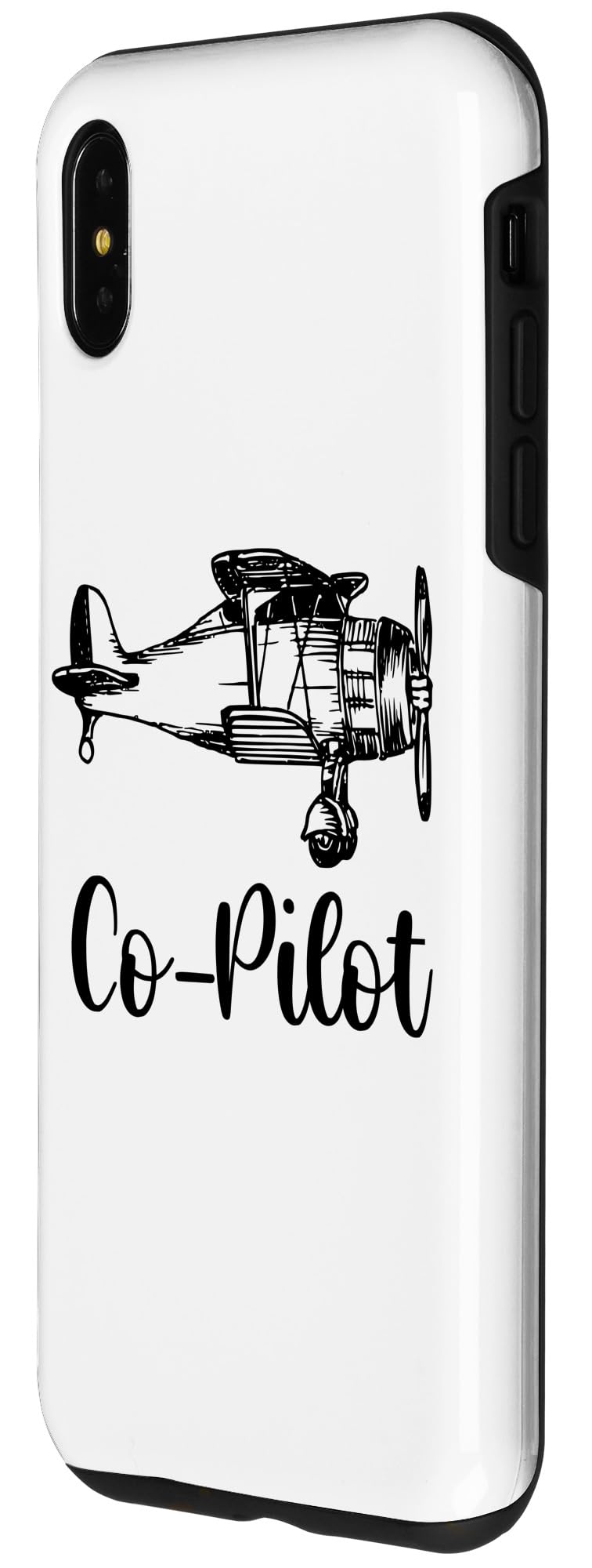iPhone XS Max Vintage Flying Pilot Aircraft Co-Pilot Airplane-themed appar Case