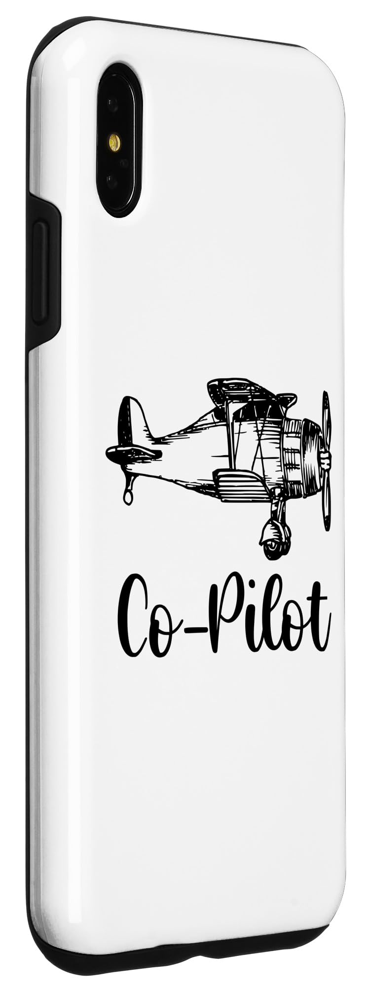 iPhone XS Max Vintage Flying Pilot Aircraft Co-Pilot Airplane-themed appar Case