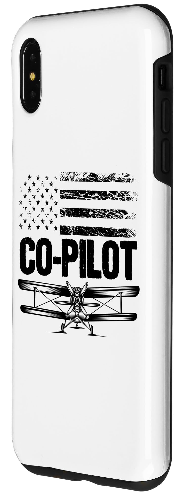 iPhone XS Max Vintage Airplane Flying Pilot Aircraft Co-Pilot Aviation-the Case