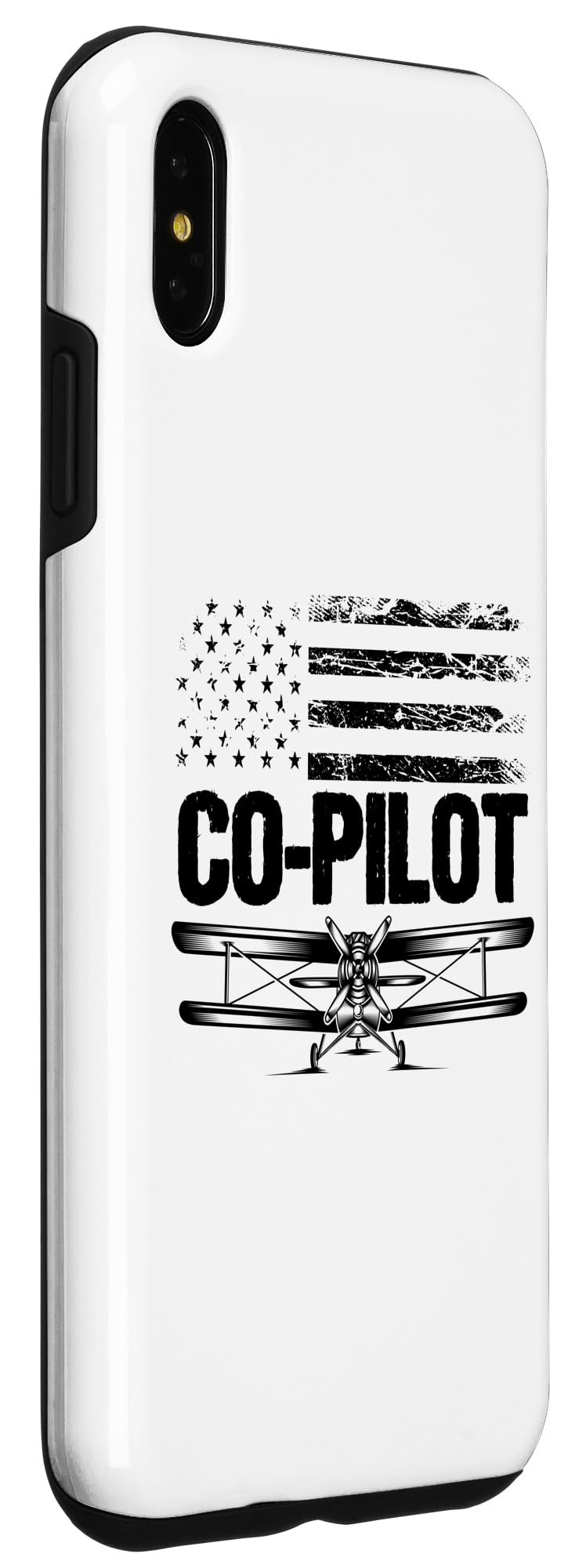 iPhone XS Max Vintage Airplane Flying Pilot Aircraft Co-Pilot Aviation-the Case