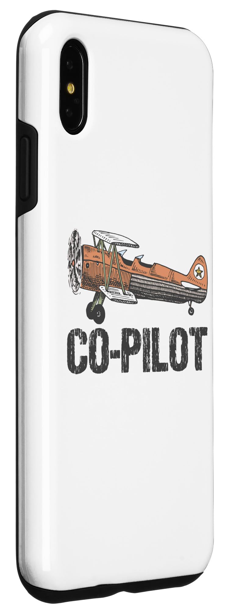 iPhone XS Max Vintage Airplane Flying Pilot Aircraft Co-Pilot Aviation-the Case
