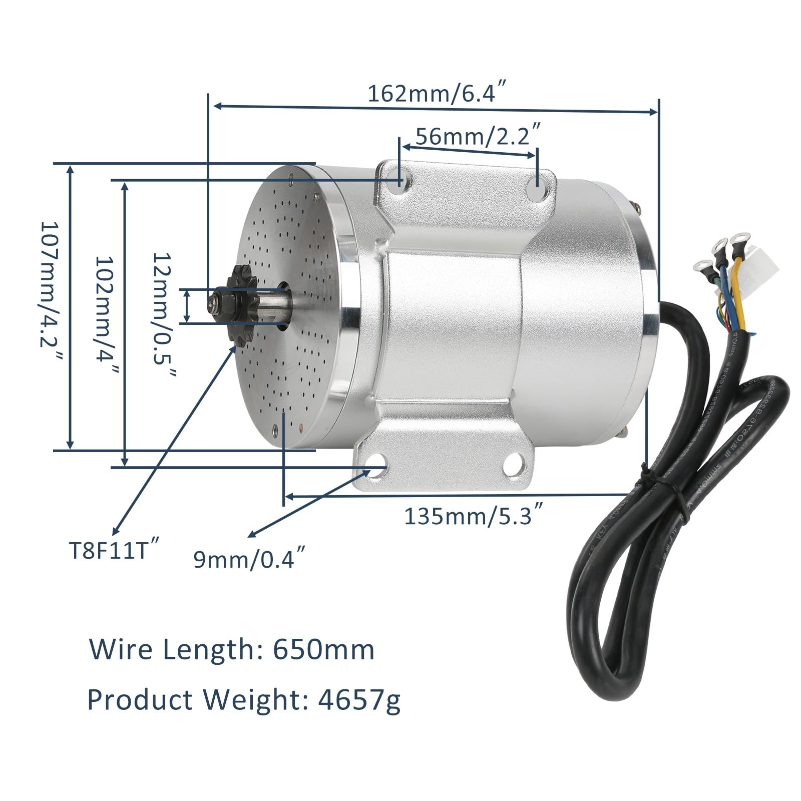 YC Yier 29" Go Kart Rear Axle Kit +Front End Steering Shaft Assembly+ Brake + 4.10-6" Wheels Tires +72V 3000W Brushless Electric Motor Kit for Go Kart ATV Quad Buggy Drift Trike 4 Wheeler