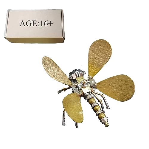 Helixsun Metal Puzzle Kit for Adults, Fruit Fly 3D Puzzle Model Building Kits Insect Themed Animal Mechanical Model DIY Desktop Crafts Creative Gifts - 100PCS+