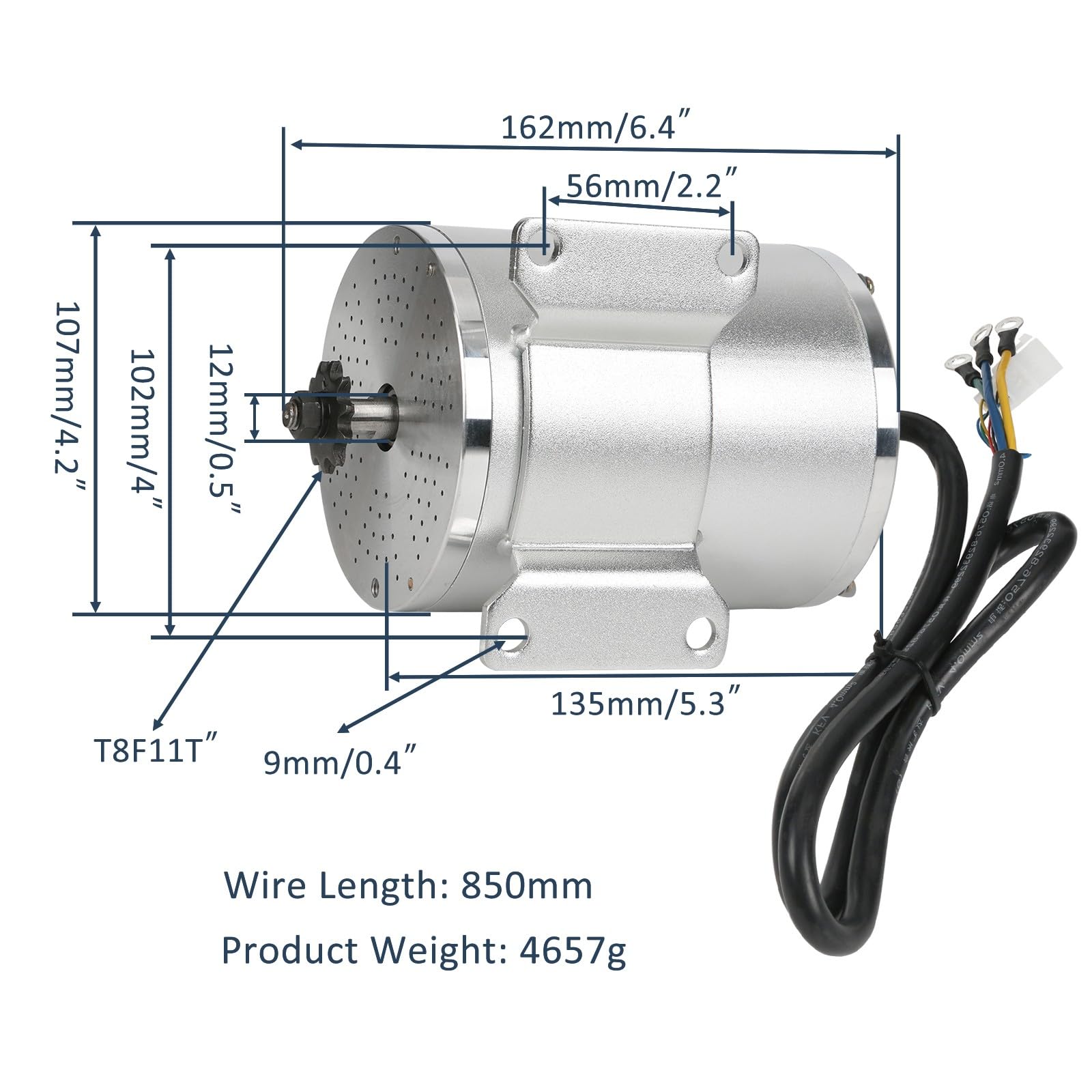 YC Yier 29" Go Kart Rear Axle Kit +Front End Steering Shaft Assembly+ Brake + 4.10-6" Wheels Tires +60V 2500W Brushless Electric Motor Kit + Battery for Go Kart ATV Quad Buggy Drift Trike 4 Wheeler