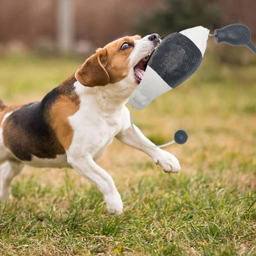LKJYBG Dead Duck Dummy Bumper Floating Waterfowl Bite-Resistant Artificial Dead Bird Fetch Toy Chewing Toys Pet Products for Hunting Retriever Dog Training White and Black Duck