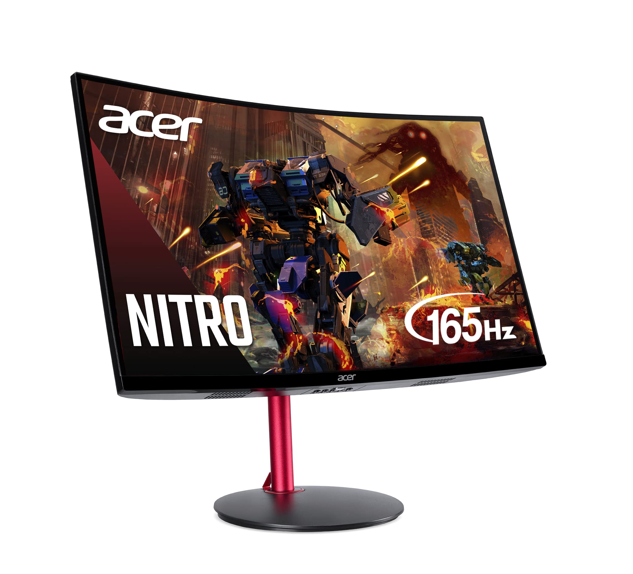 HyperX QuadCast S – RGB USB Condenser Microphone & Nitro by Acer 27" Full HD 1920 x 1080 1500R Curve PC Gaming Monitor | AMD FreeSync Premium