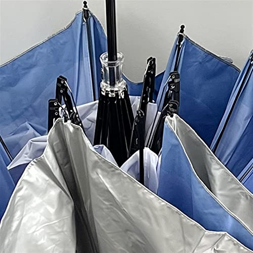 TARVIT Umbrellas Gradient Watercolor Large Fully-automatic Parasol Umbrella Foldable Eight Strand Umbrella For Adults Rain Umbrella