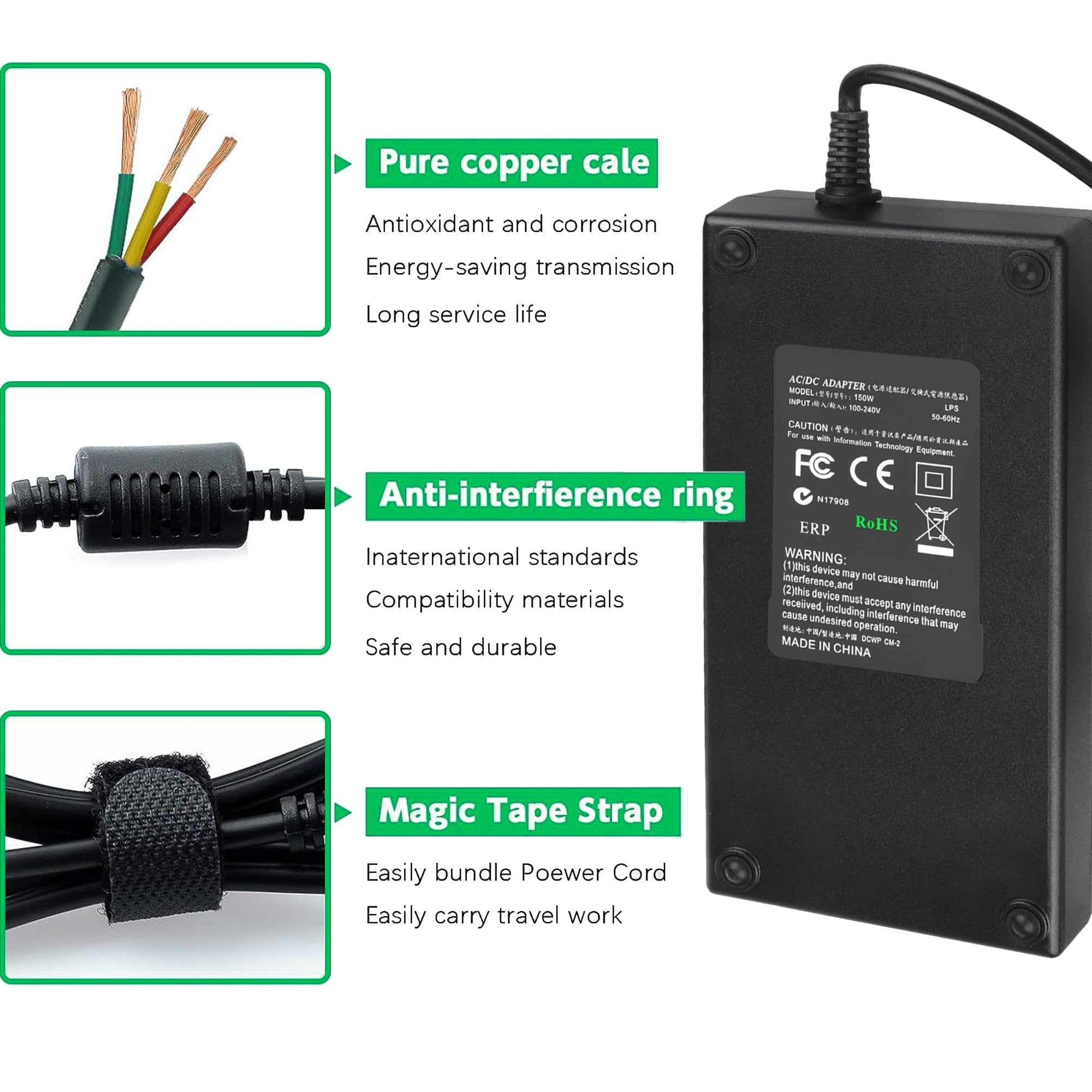 J-ZMQER AC/DC Adapter Compatible with Artograph LED300 LED 300 Digital Art Projector Power Supply Cord Cable PS Charger Mains PSU