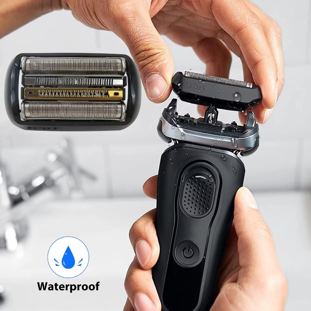2023 Original Structure Series 9 &9 PRO 92S 94M Replacement Shaver Head for Braun Series 9 Electric Shaver Foil & Cutter 9030s 9040s 9050cc 9240s 9242s 9280cc Silver