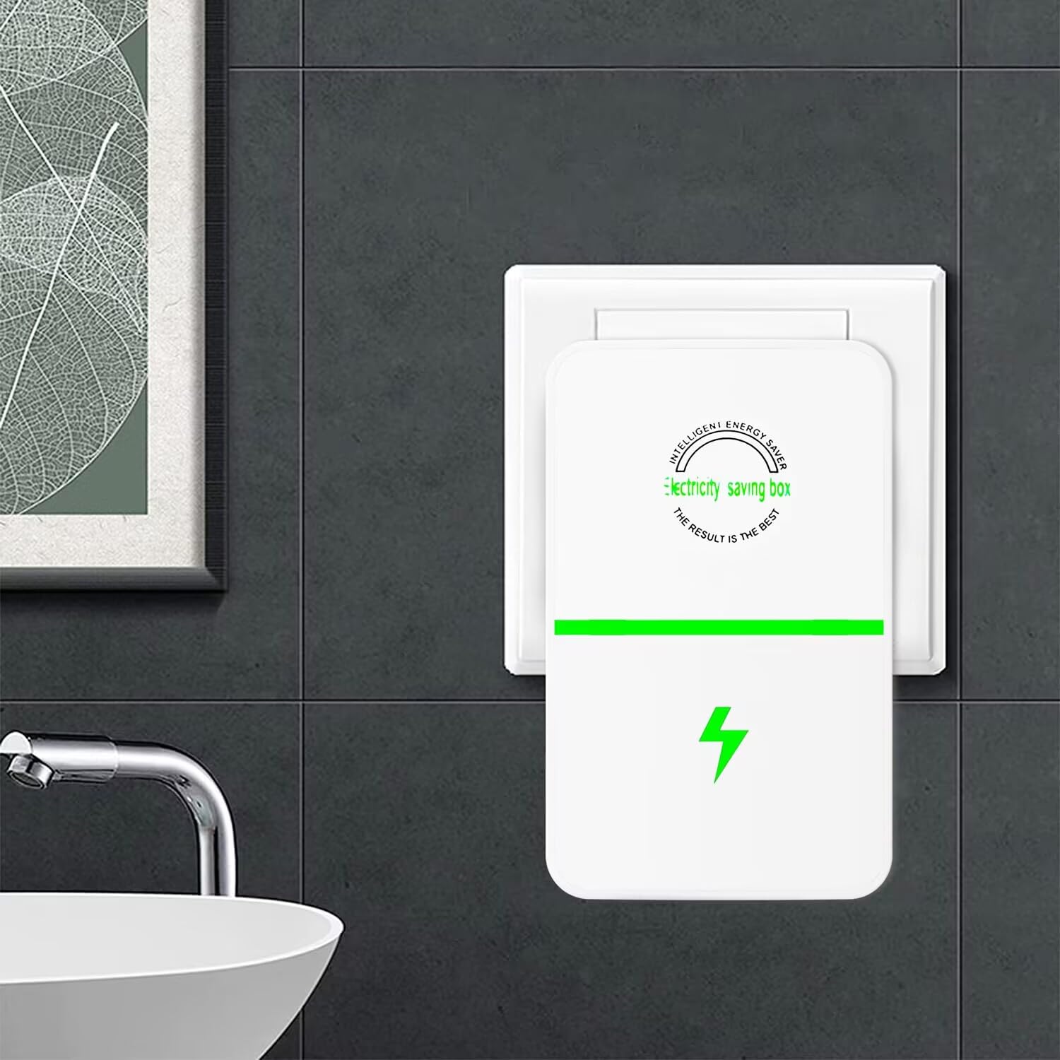 XnaSu 2024 New Power Saver Stop-Watt Energy Saving Device, Pro Power Saver, Household Power Saver Efficient Power Saver Box, Suitable for Household Office Market 90V-250V 30KW (5PCS)