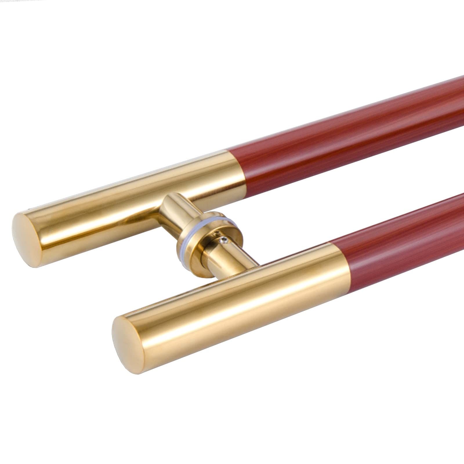 Barn Door Pull Handle, 24inch//31.5inch47inch/59inch Gold Entry Door Handle, Modern Steel Push Pull Door Handle for Shower Glass Sliding/Barn Door/Interior Exterior Door, Include Fittings ( Size : 60c