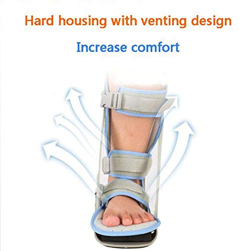 Drop Foot Brace Orthosis Plantar Fasciitis Posterior Night Splint - Adjustable Ankle Foot Orthosis Support - for Sprains Tendonitis Post-Op Cast Support and Injury Protection