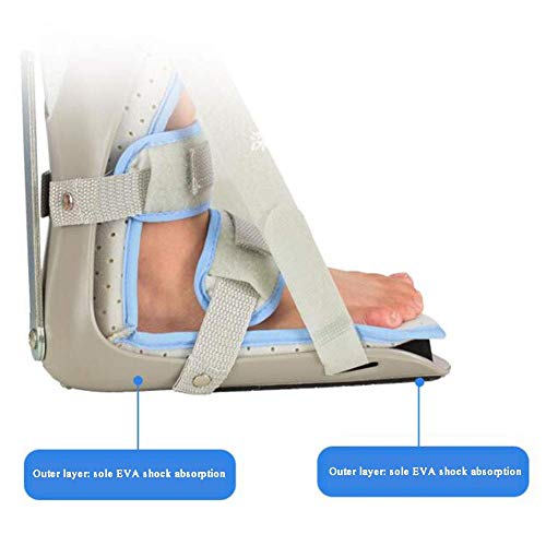 Drop Foot Brace Orthosis Plantar Fasciitis Posterior Night Splint - Adjustable Ankle Foot Orthosis Support - for Sprains Tendonitis Post-Op Cast Support and Injury Protection