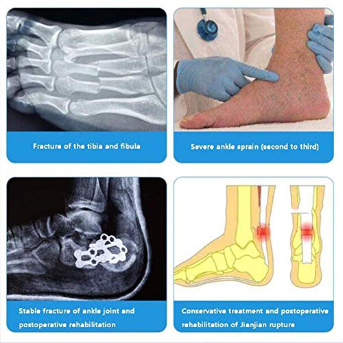 Drop Foot Brace Orthosis Plantar Fasciitis Posterior Night Splint - Adjustable Ankle Foot Orthosis Support - for Sprains Tendonitis Post-Op Cast Support and Injury Protection