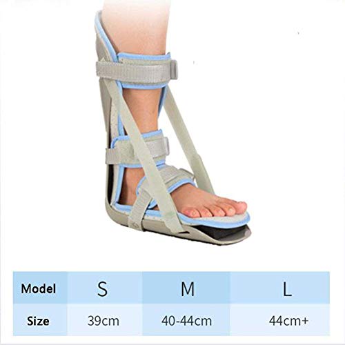 Drop Foot Brace Orthosis Plantar Fasciitis Posterior Night Splint - Adjustable Ankle Foot Orthosis Support - for Sprains Tendonitis Post-Op Cast Support and Injury Protection