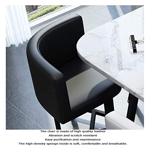 Office Reception Round Table- Conference Reception Room Coffee Table with Chair, Dining Table and Chair Combination Office Reception Table 80cm Marble Round Table Business Hotel Lounge Home Kitchen 1
