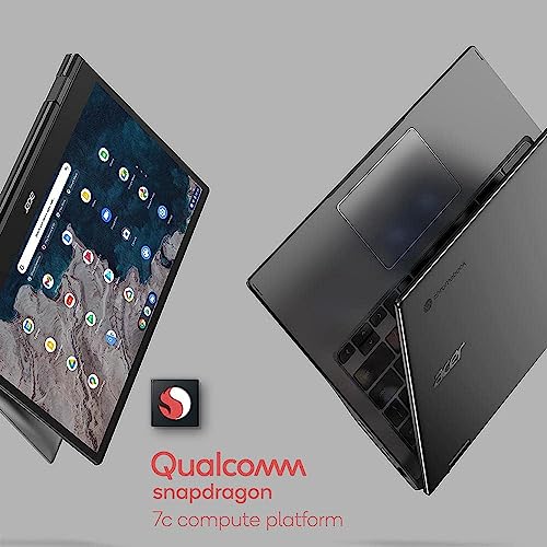 acer Chromebook Spin 513 2-in-1 Convertible Laptop, 8-Core Qualcomm Snapdragon 7c, 13.3" FHD IPS Touchscreen Display, 4GB RAM, 64GB eMMC, Student & Business, WiFi, Backlit KB, Chrome OS