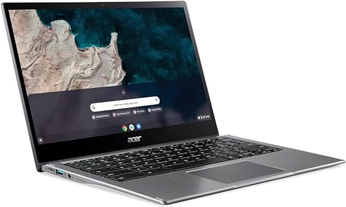 acer Chromebook Spin 513 2-in-1 Convertible Laptop, 8-Core Qualcomm Snapdragon 7c, 13.3" FHD IPS Touchscreen Display, 4GB RAM, 64GB eMMC, Student & Business, WiFi, Backlit KB, Chrome OS