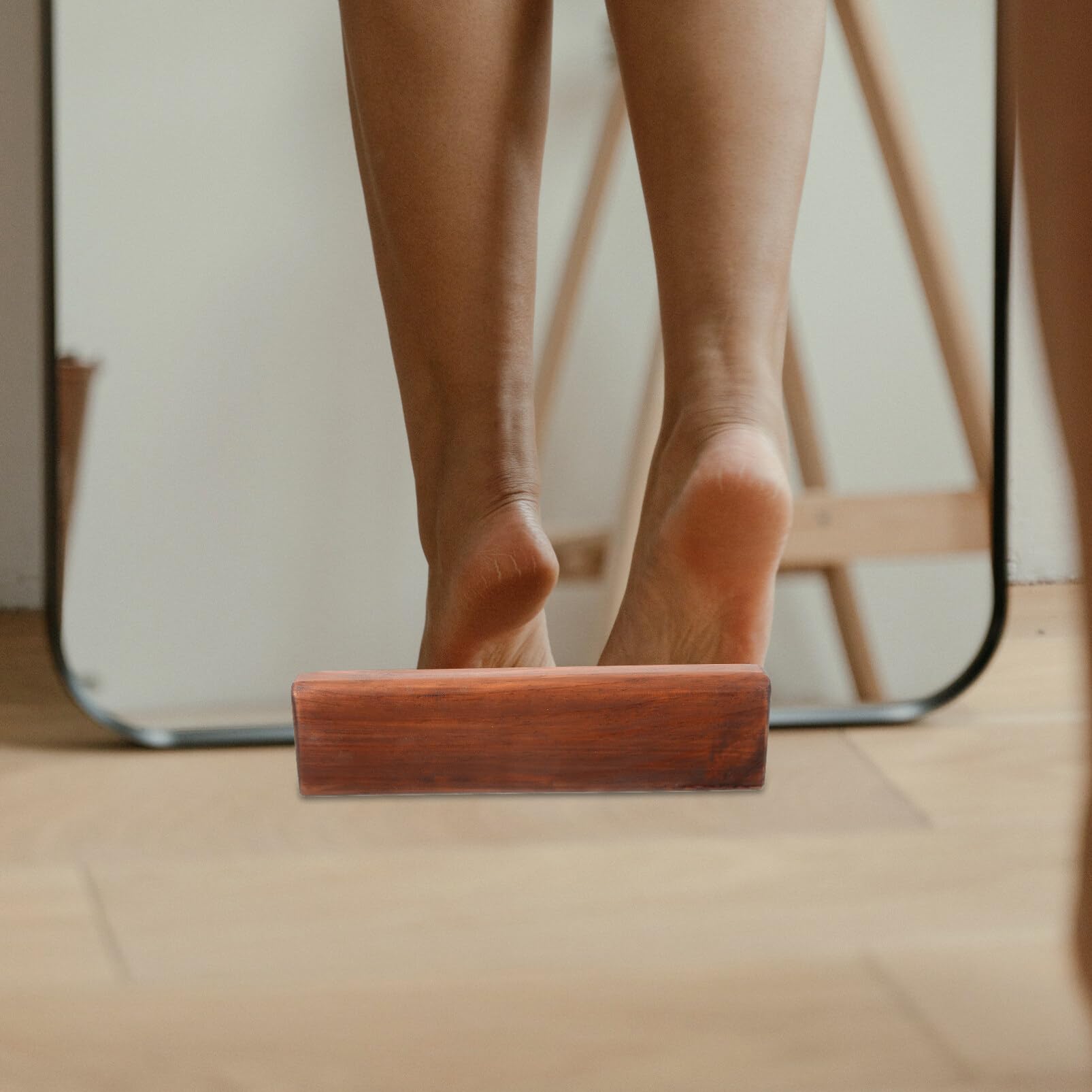 Cabilock Wood Full Length Mirror Holder Rack Display Support Full Length Mirror Stand Artwork Stand Wood Display Mount Wooden Art Mount Display Rack Wood Artwork Rack Wood Display Stand