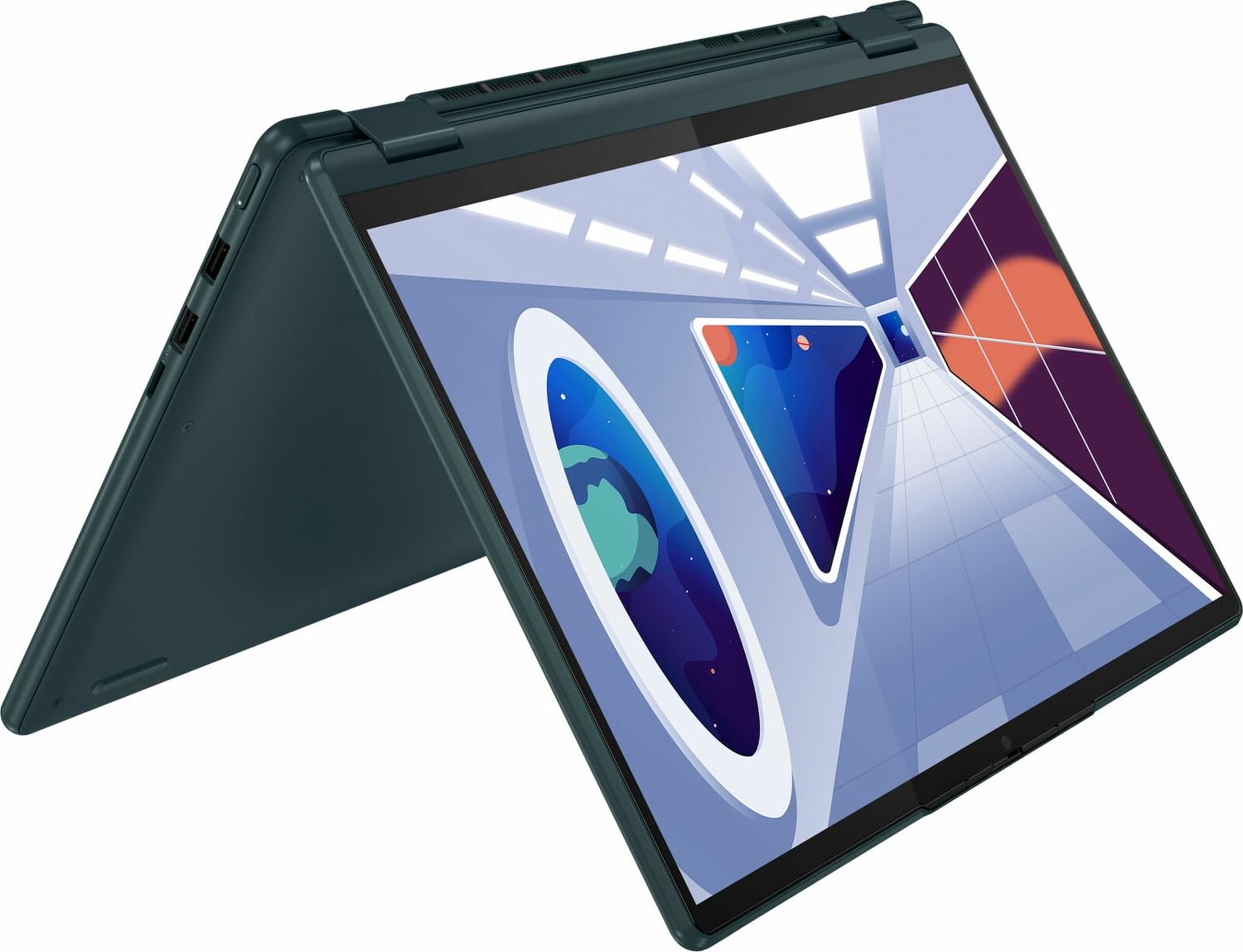 Lenovo Yoga 6 Touch 2-in-1 Laptop, 13.3" WUXGA Display, AMD Ryzen 5 7530U (Beat i7-11600H), 8GB RAM, 2TB PCIe SSD, Backlit KB, FP Reader, WiFi 6, USB-C, HDMI, PDG HDMI Cable, Win 11 Pro, Dark Teal
