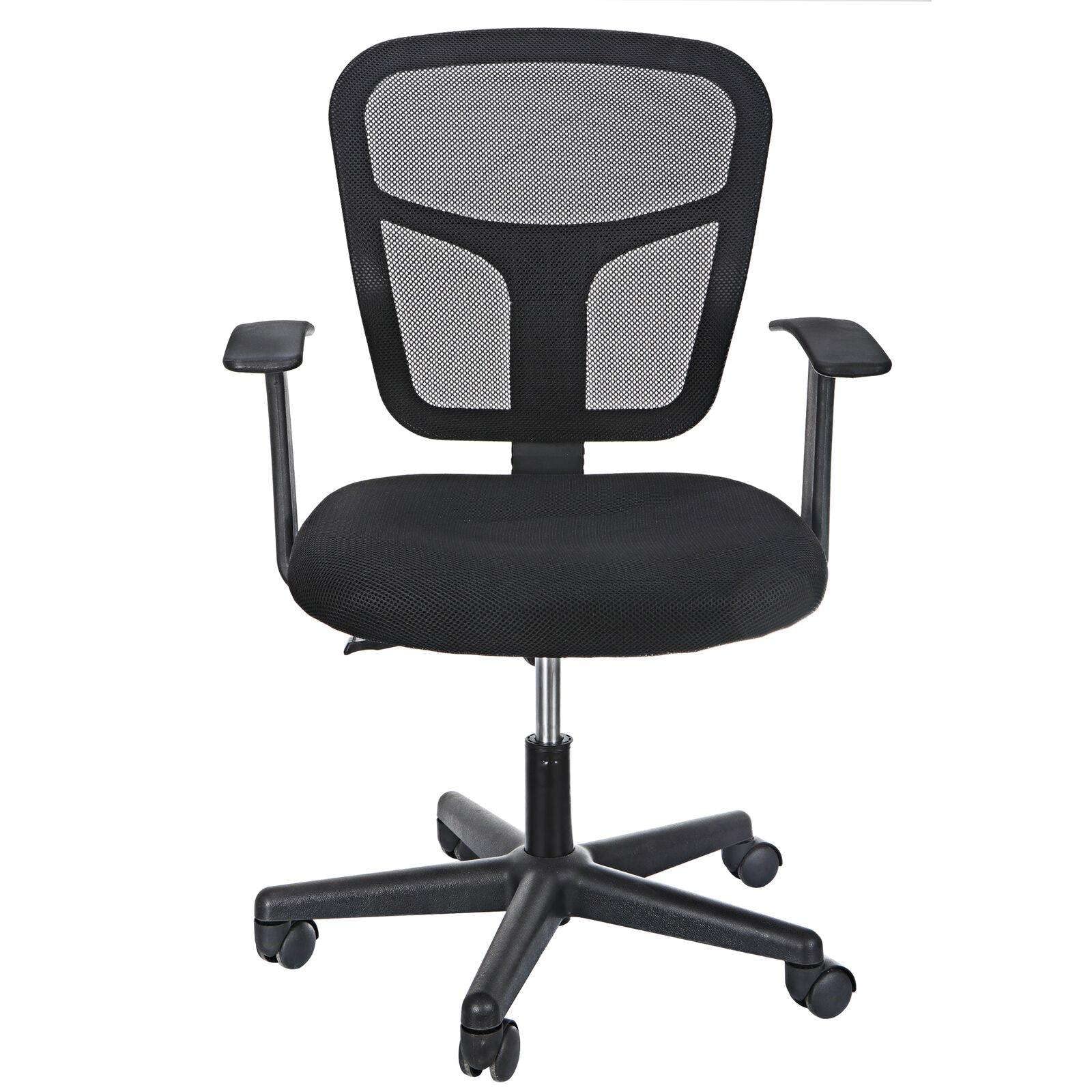 JTSQ Mesh Office Chair Adjustable Swivel Computer Desk Task Black Gaming Chair Office Chair Gaming Desk Computer Chair High Chair Home Office Desk Chairs Office Chairs Home Office Office furnitu