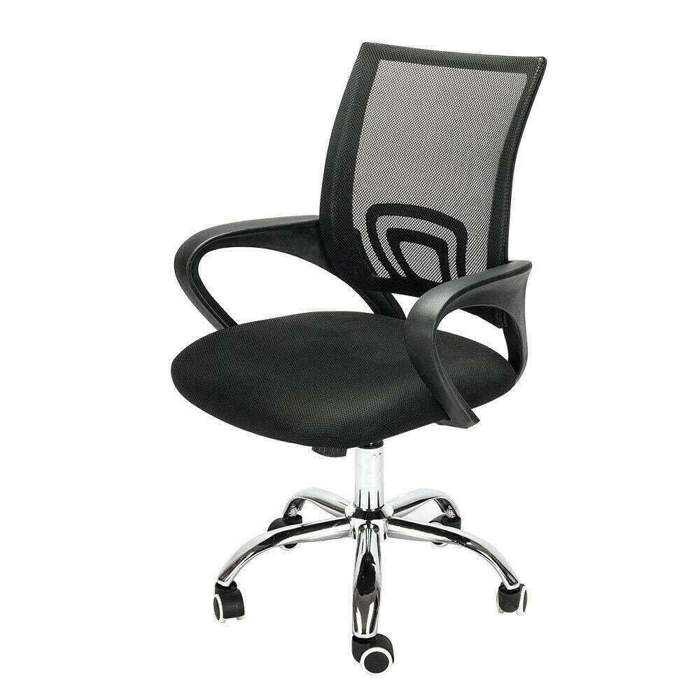 JTSQ Ergonomic Mesh Office Chair Adjustable Swivel Computer Desk Task Black Gaming Chair Office Chair Gaming Desk Computer Chair High Chair Home Office Desk Chairs Office Chairs Home Office