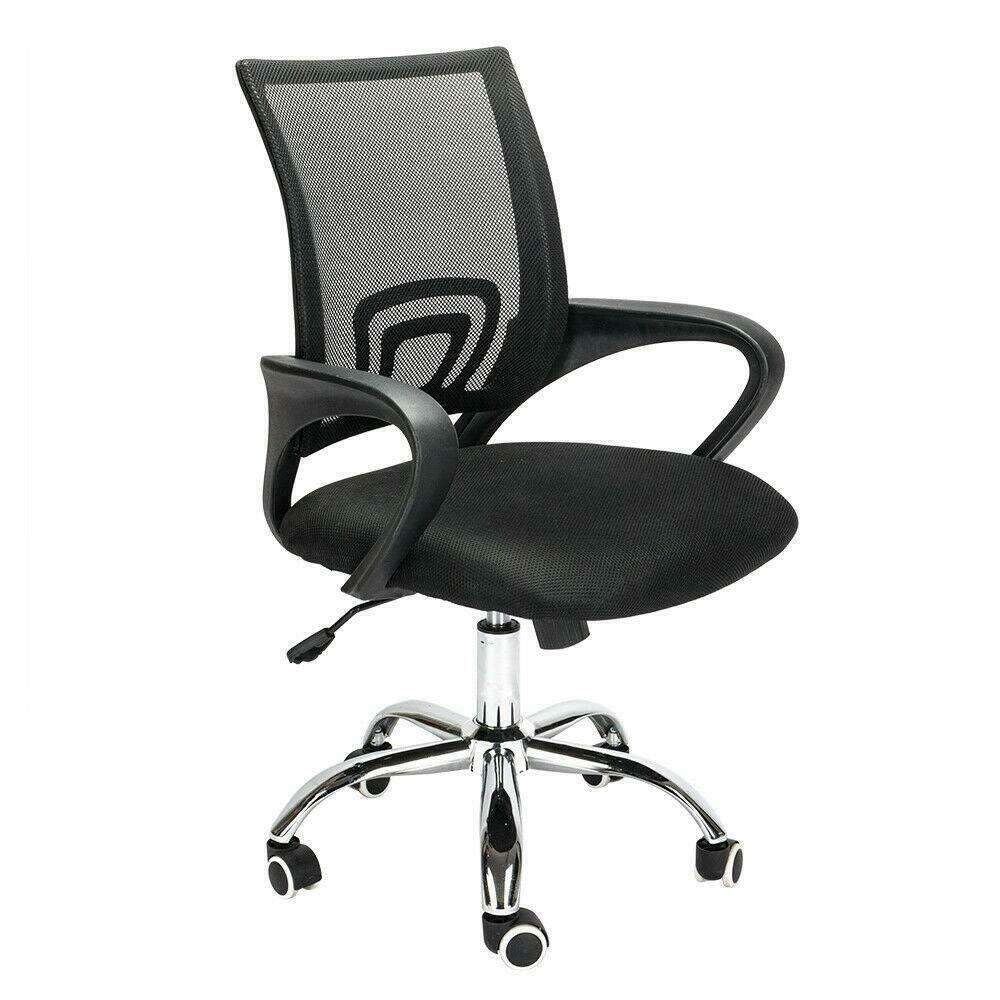 JTSQ Ergonomic Mesh Office Chair Adjustable Swivel Computer Desk Task Black Gaming Chair Office Chair Gaming Desk Computer Chair High Chair Home Office Desk Chairs Office Chairs Home Office