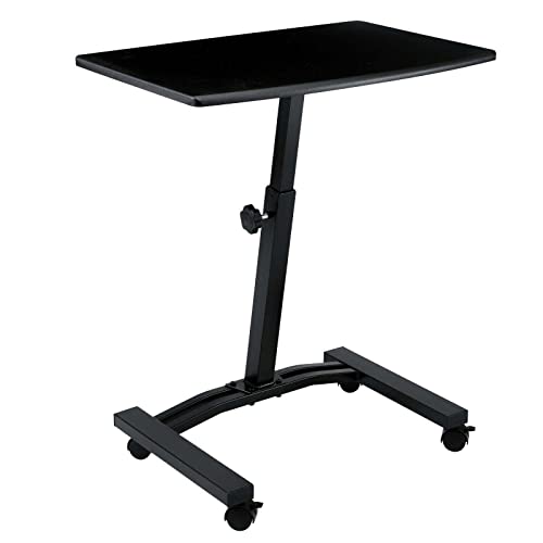 JTSQ Mobile Laptop Computer Desk CART Height-Adjustable Home Office Office Furniture Standing Desk Computer Desk Stand up Desk Gaming Desk Standing Desk Office Desk Office Desk Accessories