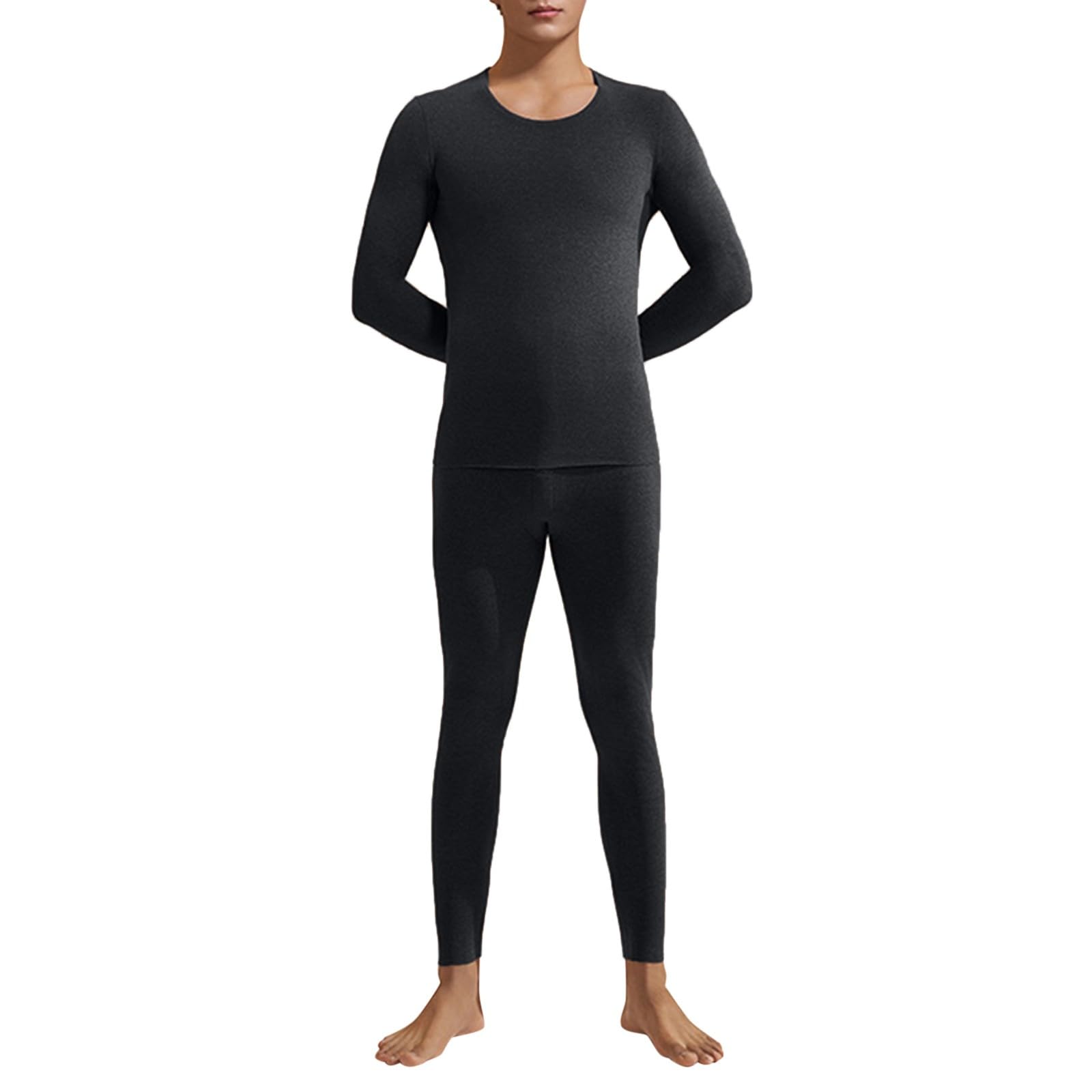 Thermal Underwear Set for Men Sport Fleece Lined Base Layer Long Johns for Men Quick Dry Top Bottom for Cold Weather