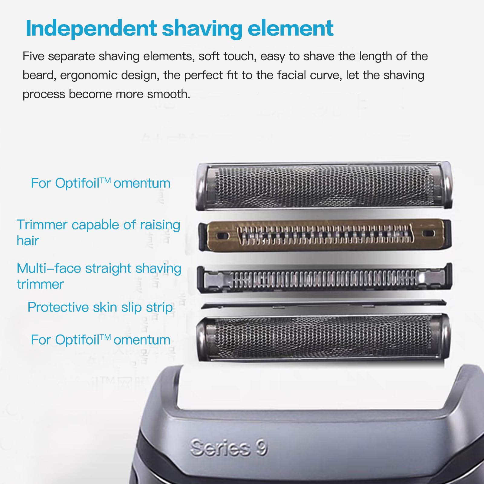 2023 Original Craft Shaver Replacement Head for Br-aun Pro 9 Series 92S 94M Electric Shaver Series 9 Shaving Machines