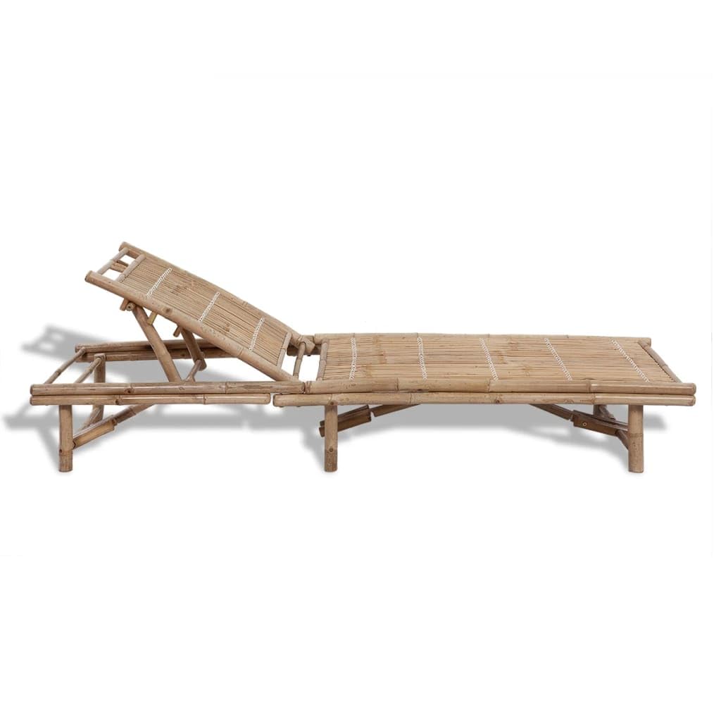 UTSRABFA Leisure Chair Pool Chairs Layout Chair Outdoor Loungers Sun Lounger Bamboo Suitable for Beach, Patio, Backyard, Poolside, Outdoor