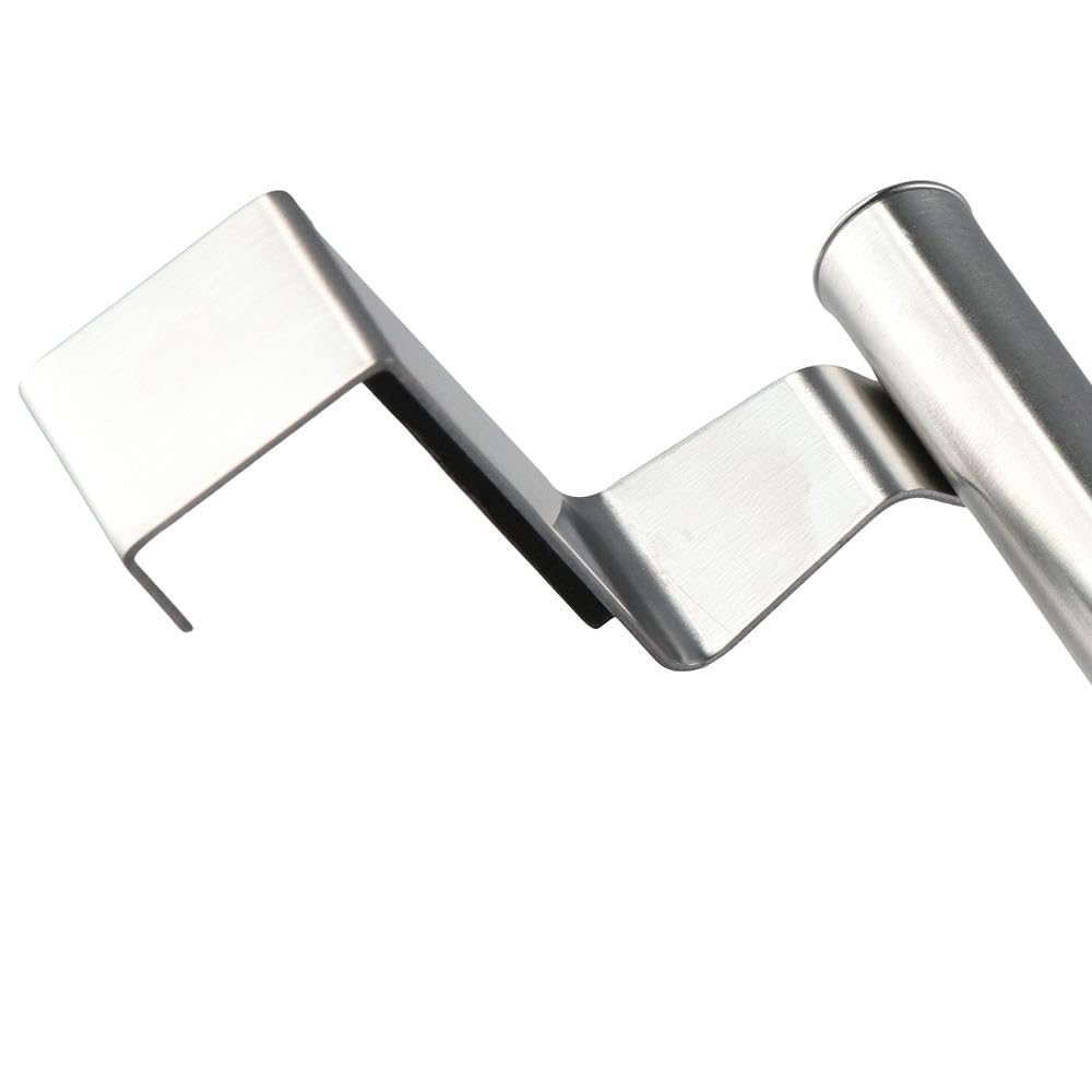 hobbyme 2pcs Cabinet Door Back Rag Hanger Towel Bar, Stainless Steel Single Pole Towel Rack, No-Punch Towel Rack, Cabinet Door Towel Holder