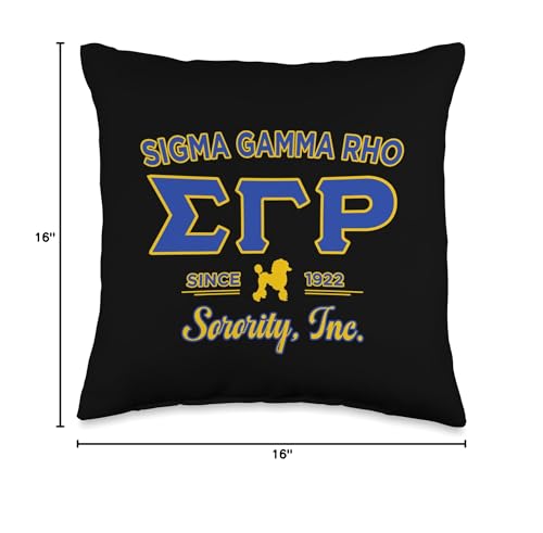 Sigma Gamma Rho Sorority Paraphernalia, Sigma Gamma Rho HBCU Throw Pillow