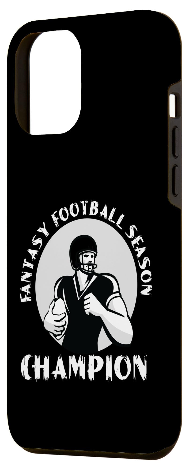 iPhone 13 Pro Max Fantasy Football Champion Cartoon Graphic Logo Case