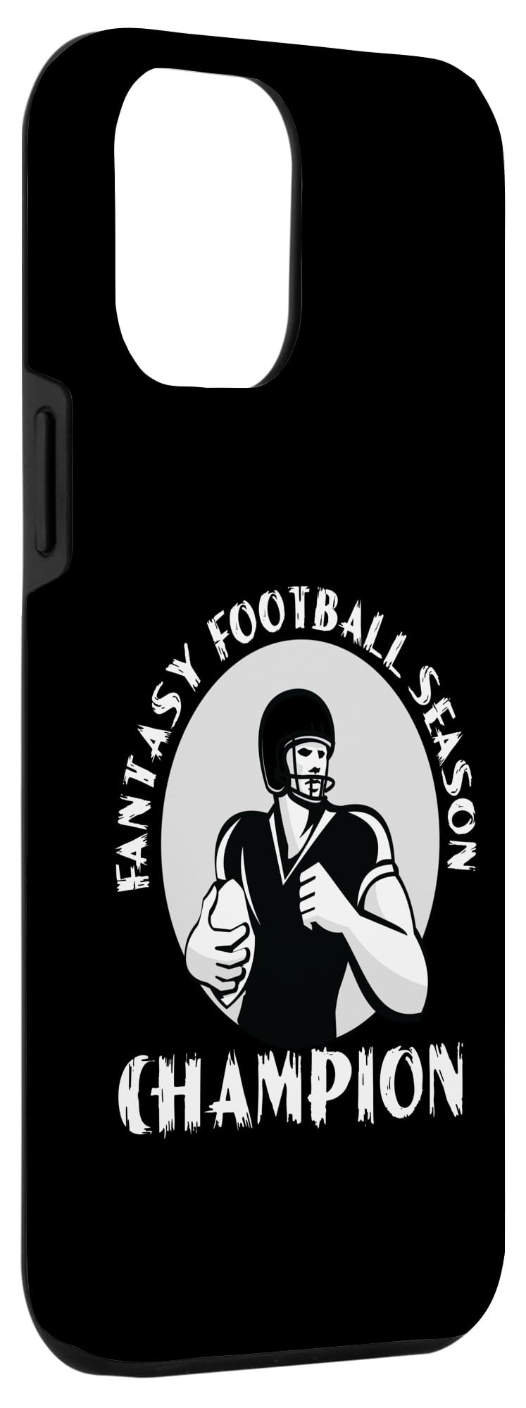 iPhone 13 Pro Max Fantasy Football Champion Cartoon Graphic Logo Case