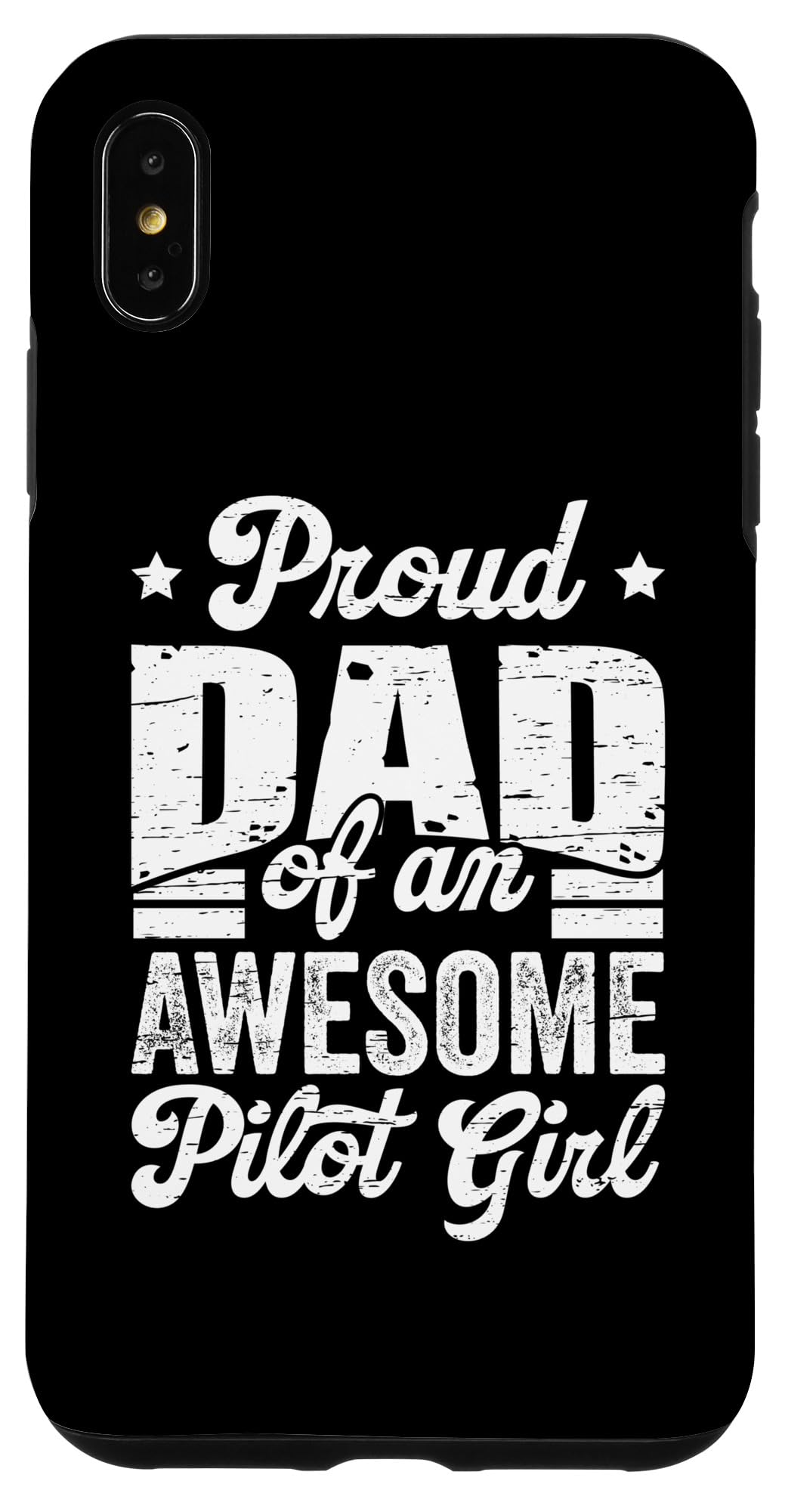 iPhone XS Max Dad Of Pilot Girl Airplane Aviation Aircraft Plane Case