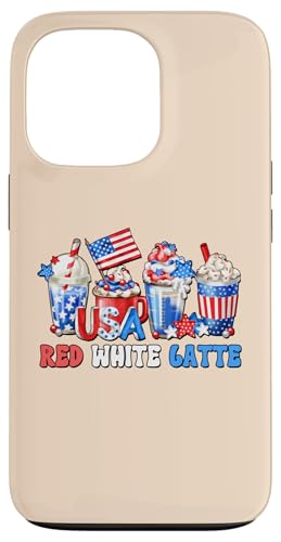 iPhone 13 Pro Funny Fourth Of July Coffee Mugs For Women Red White Latte Case