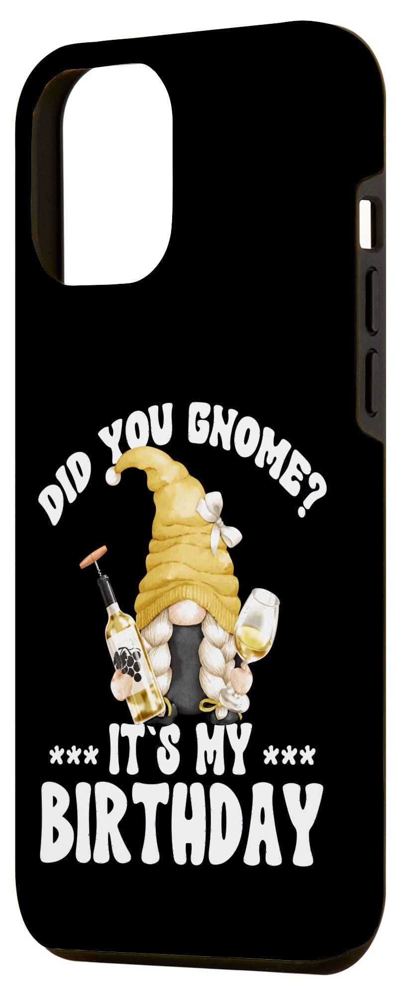 iPhone 13 Pro Max Funny White Wine Birthday Gnome For Moms And Wine Grandma Case