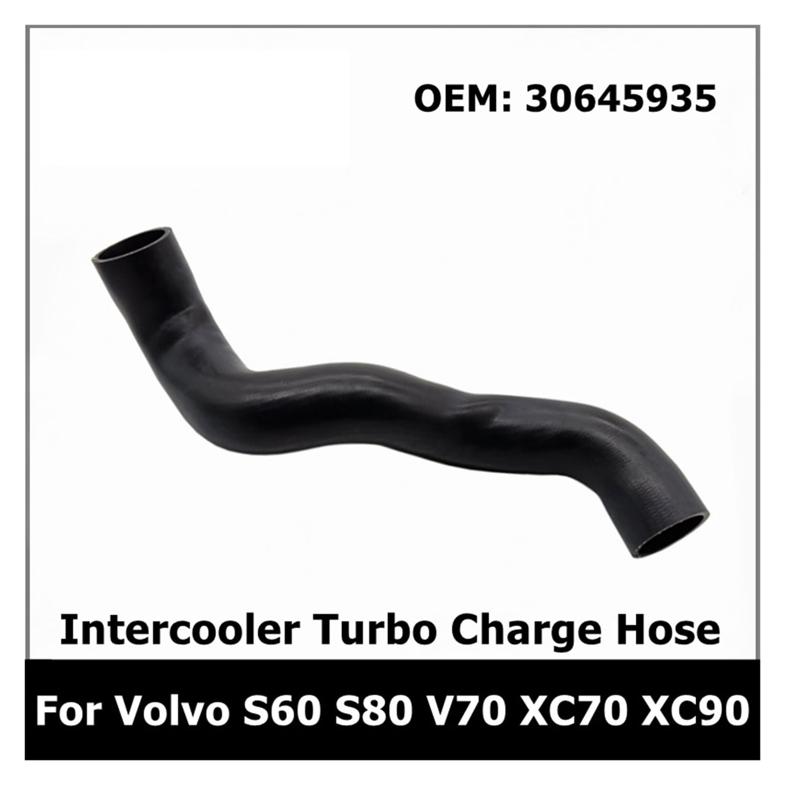 EdNey 30645935 Car Intercooler Boost Turbo Charge Air Intake Coolant Hose Pipe Compatible with Volvo S60 S80 V70 XC70 XC90
