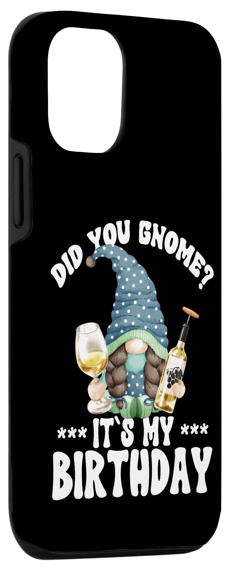 iPhone 13 Pro Cute Wine Mom Birthday Gnome For Women Yoga Birthday Party Case