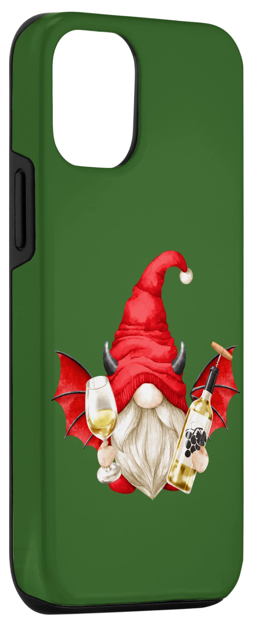 iPhone 13 Pro Funny Devil Wine Gnome For Women Men And White Wine Lover Case